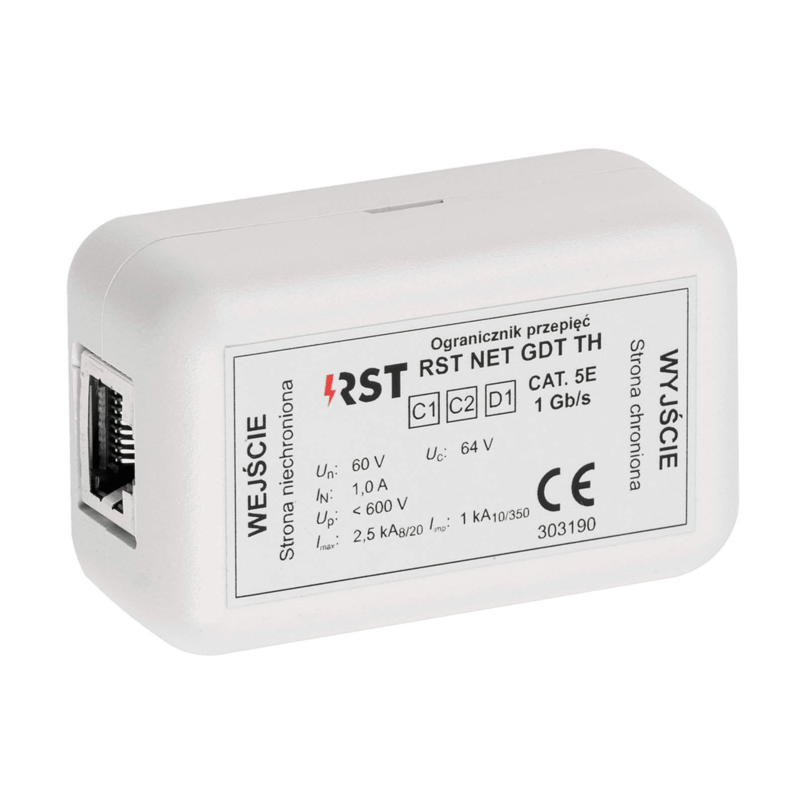 Ogranicznik przepięć RST NET GDT TH | do ochrony zgrubnej sieci ...