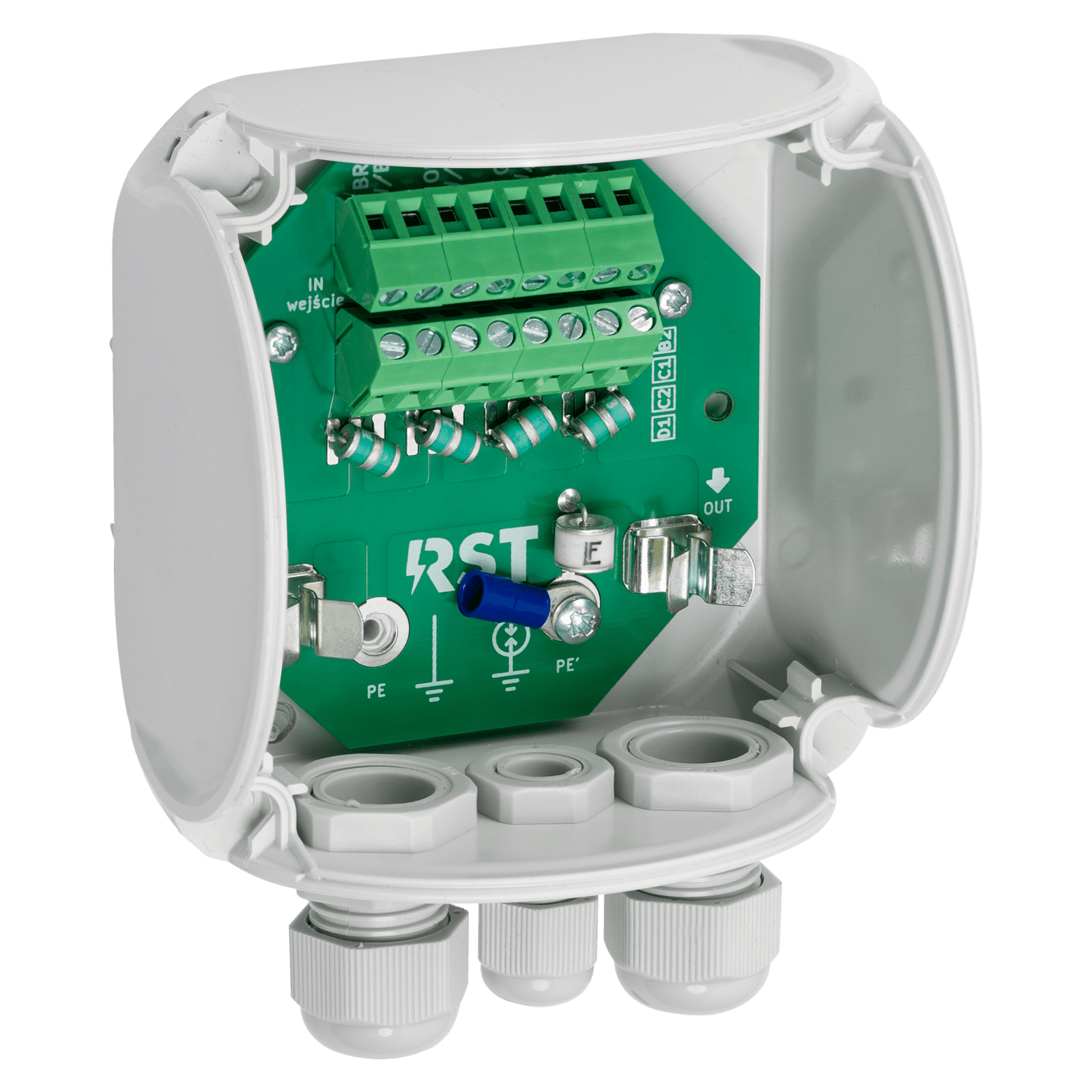 Ogranicznik przepięć RST BOX GDT | do ochrony zgrubnej | PRODUCENCI ...